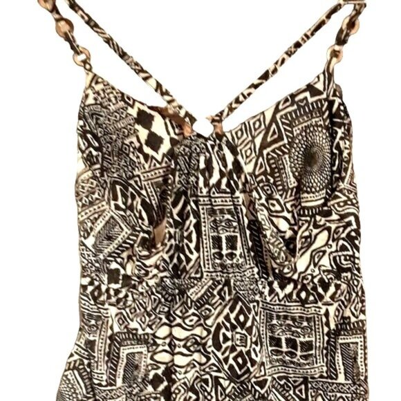 No Boundaries | Tops | Nwot Tribal Print Racer Back Top Boho Shelf Bra ...